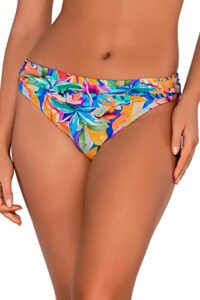 sunsets unforgettable bottom women's swimsuit bikini bottom, alegria, small