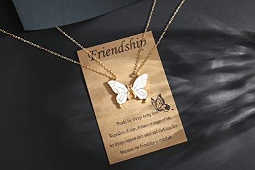 XIANNVXI Friendship Best Friend Necklace Bracelet Set BFF Gift Matching Necklaces Bracelet Jewelry for 2 - Gold