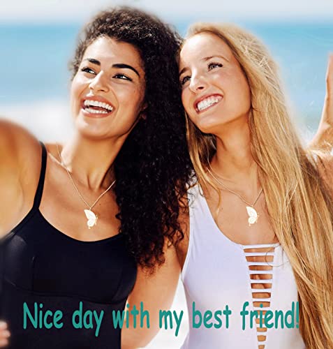 XIANNVXI Friendship Best Friend Necklace Bracelet Set BFF Gift Matching Necklaces Bracelet Jewelry for 2 - Gold