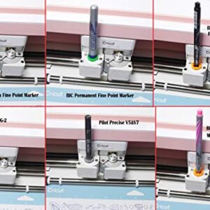 40 Packs Pen Adapter Set Compatible with Cricut (Explore Air, Explore Air 2, and Maker), Pen Adapter Compatible with (Sharpie/Bic/Crayola/Sakura/Pilot/Pentel/Paper Mate/Mitsubishi uni-Ball)