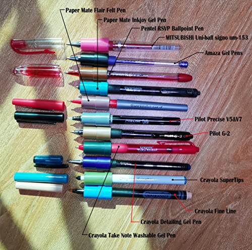 40 Packs Pen Adapter Set Compatible with Cricut (Explore Air, Explore Air 2, and Maker), Pen Adapter Compatible with (Sharpie/Bic/Crayola/Sakura/Pilot/Pentel/Paper Mate/Mitsubishi uni-Ball)