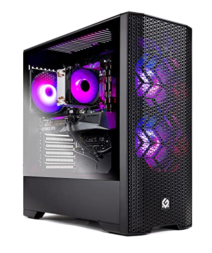 Skytech Blaze 3.0 Gaming PC Desktop – Intel Core i5 12400F 2.5 GHz, NVIDIA RTX 3060, 500GB NVME SSD, 16GB DDR4 RAM 3200, 600W Gold PSU, 11AC Wi-Fi, Windows 11 Home 64-bit,Black