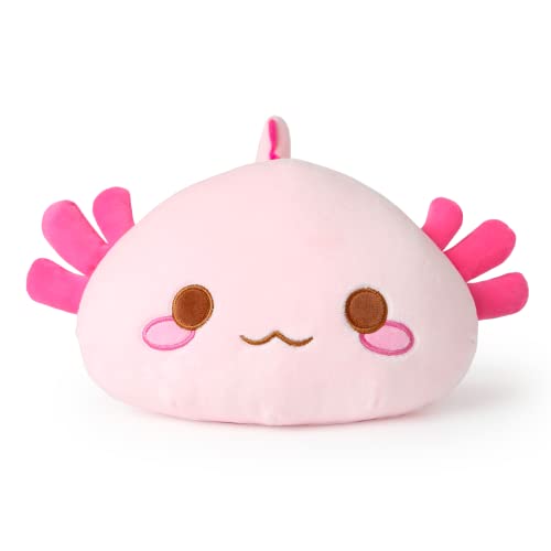 Onsoyours Cute Axolotl Plush, Soft Stuffed Animal Salamander Plush Pillow, Kawaii Plush Toy for Kids (Pink Axolotl A, 13")