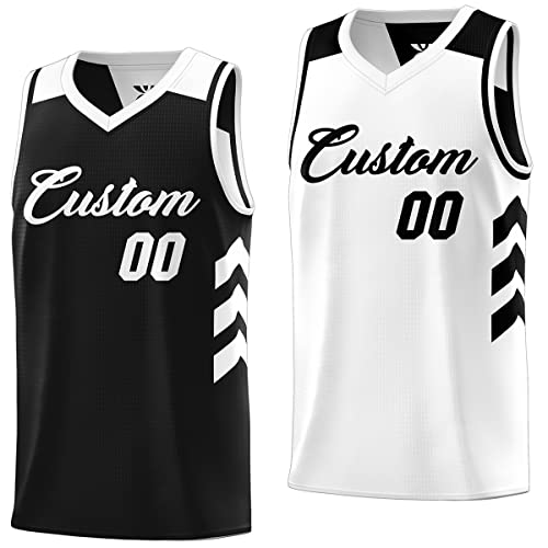 Custom Men Youth Reversible Basketball Jersey Athletic Performance Shirts Personalized Team Name Number