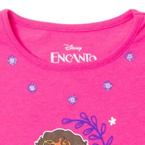 Disney Encanto Mirabel Luisa Isabela Little Girls 2 Pack T-Shirts Pink/Blue 7-8