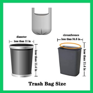 4 Gallon Trash Bag,100 Counts Thicken Value Small Trash Bags,Small Colorful Garbage Bags with Handle for Home Office Kitchen Bathroom Trash Can