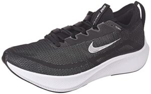 nike women's zoom fly 4 running shoe, black/white-off noir, 8