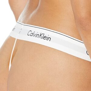 Calvin Klein Women's Modern Cotton String Thong, Remembered Hearts_Orange Odyssey, Small