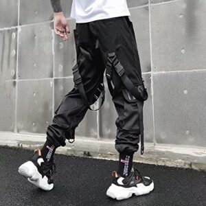 BXCNCKD Gothic Casual Pants Men's Multi -Pocket Worker Trousers Men's Casual Sports Pants (3XL,3X-Large)