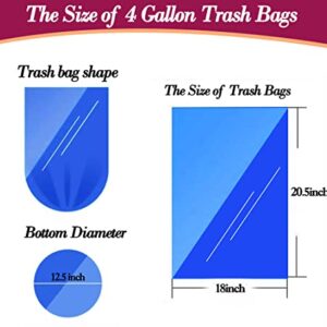 4 Gallon 180pcs Small Pink Trash Bags Strong Pink Garbage Bags, Bathroom Trash Can Bin Liners, Plastic Bags for Home Bedroom Office, Waste Basket Liner, Fit 12-15 Liter, 3,3.5,4,4.5 Gal（Pink 180）