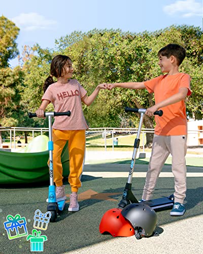 Gyroor Electric Scooter for Kids, Teens, Boys and Girls with Lightweight and Adjustable Handlebar, H30 Kids Electric Scooter with Rechargeable Battery, 6 MPH Limit-Best Gift for Kids!-Black