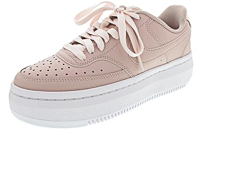 Nike Court Vision Alta Leather Women's Trainers Shoes, Pink Oxford/Pink Oxford-White, 7 M US