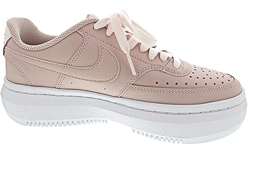 Nike Court Vision Alta Leather Women's Trainers Shoes, Pink Oxford/Pink Oxford-White, 7 M US