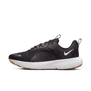 nike women's react escape rn 2 running trainers, black/white-dk smokey grey-sail, 12 m us