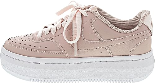 Nike Court Vision Alta Leather Women's Trainers Shoes, Pink Oxford/Pink Oxford-White, 8 M US