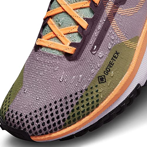 Nike Women's React Pegasus Trail 4 Gore-TEX Running Shoes, Purple Smoke/Peach Cream, 9 M US