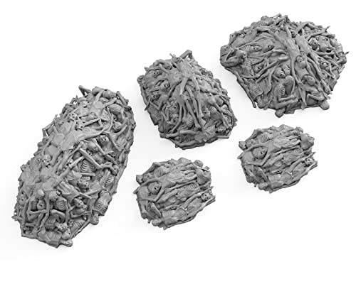 3DEGOS Necromancer Skull Corpse Piles DND Terrain 28mm for Dungeons and Dragons, D&D, Pathfinder, Warhammer 40k, RPG, Miniatures, Age of Sigmar, Tabletop, D and D, Dungeons and Dragons Gifts