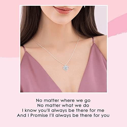 Diosky Love Knot Necklace, Gifts for Best Friend, Friendship Gifts for Women - Best Friend Friendship Necklace - Birthday Gifts for Female Friends, Her, Girl, BFF, Bestie