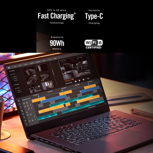 ASUS ROG Zephyrus G15 Slim Flagship Gaming Laptop, 15.6" 165Hz QHD (2560x1440) 100% DCI-P3 Pantone, AMD Ryzen 9 5900HS 8 Cores, GeForce RTX 3060, RGB Backlit KB, Wi-Fi 6 (24GB RAM | 1TB PCIe SSD)