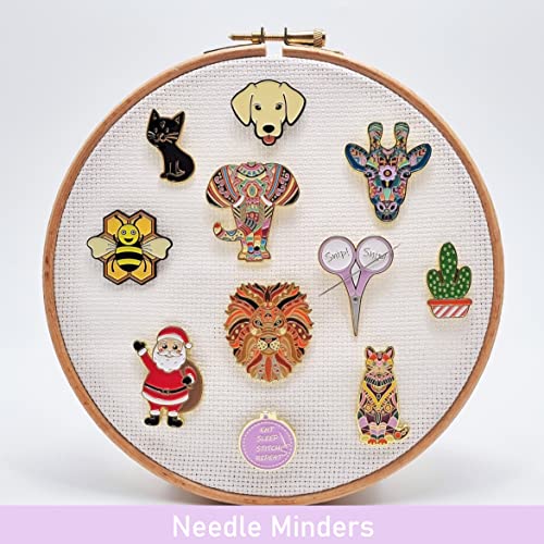 Meloca Designs Cactus Needle Minder for Cross Stitch, Embroidery, Sewing, Quilting, Needlework and Haberdashery