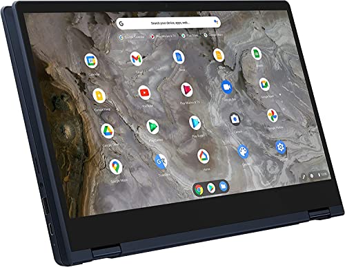 2022 LENOVO Chromebook Flex 5i 13.3" FHD IPS Touchscreen 2-in-1 Laptop 11th Dual-Core Intel i3-1135G4 8GB DDR4 128GB NVMe SSD UHD Graphics USB-C Wi-Fi 6 Backlit Keyboard w/ RATZK 32GB USB Drive