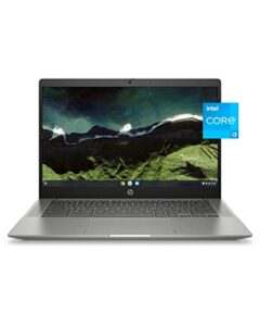 hp chromebook 14b-nb0010nr 14-inch touchscreen laptop, intel core i3, 8gb ddr4 ram, 128gb ssd, intel uhd graphics, hdmi, usb-c, microsd reader, wifi, google chromeos, mineral silver (renewed)