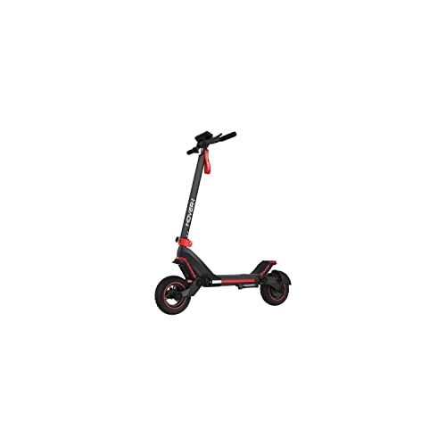 Hover-1 Night Owl Electric Folding Scooter, 31 MPH Top Speed, 37 Mile Range, 1400 Watts Max Power, 10.5” Offroad Tires, Dual Disc Brakes, and Front and Rear Suspension