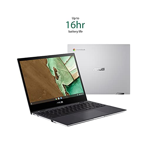 ASUS Chromebook Flip CM3, 12" Touchscreen HD NanoEdge Display, MediaTek 8183, 32GB Storage, 4GB RAM, Wi-Fi 5, Chrome OS, Aluminum, Mineral Gray, CM3200FVA(Renewed)