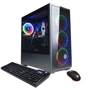 cyberpowerpc gamer xtreme vr gaming pc, intel core i5-12400f 2.5ghz, geforce rtx 3050 8gb, 16gb ddr4, 500gb nvme ssd, wifi & win 11 home (gxivr8060a16), black