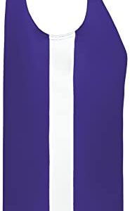 Augusta Sportswear Women's Standard Ladies Match-Up Basketball Jersey, Purple/White, 2XL