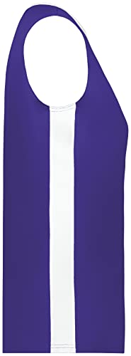 Augusta Sportswear Women's Standard Ladies Match-Up Basketball Jersey, Purple/White, 2XL