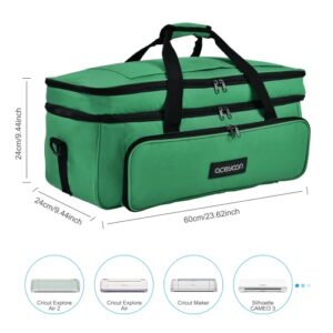 aceyoon Carrying Case for CRICUT, Double-Layer CRICUT organize and Storage Tote Bag with Dust Cover for CRICUT Cut Machine, Compatible with Explore air 2, Maker, Maker3