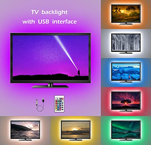 EDIYSUNG LED Lights for TV 15 ft, LED Strip Lights for 65-75 inch TV Backlight