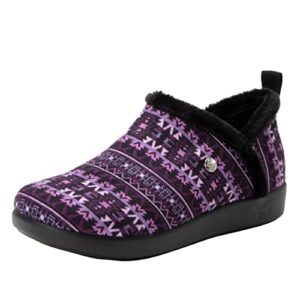 alegria womens cozee santa fe berry slipper 9.5-10 m us