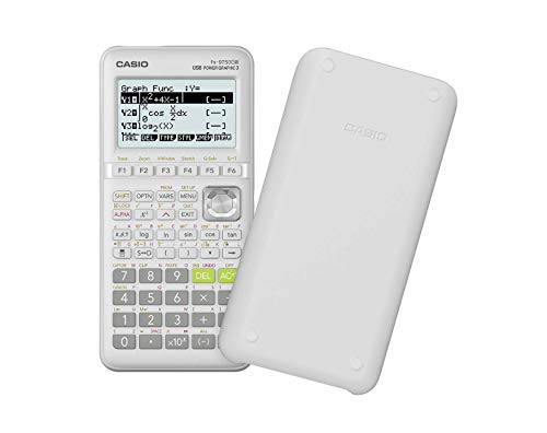 Casio fx-9750GIII Black Graphing Calculator & fx-9750GIII White Graphing Calculator (fx-9750GIII-WE)