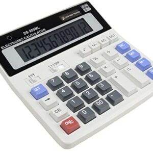 Large Button Desktop Calculator, Two Way Power Calculators Desktop,12 Digit Calculator, Large Screen Clear Display, Easy to Press As A Desk Calculator