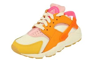 nike women's air huarache summit white/hyper pink-solar flare (dx2674 100) - 9