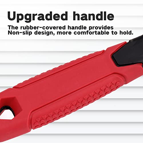 Vinyl Siding Removal Tool with Extra Long Handle- Steel Blade Vinyl Non-Slip Grip Handle for Installation and Removal Tool Avoid Damaging Vinyl Siding Tool (1)