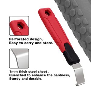 Vinyl Siding Removal Tool with Extra Long Handle- Steel Blade Vinyl Non-Slip Grip Handle for Installation and Removal Tool Avoid Damaging Vinyl Siding Tool (1)