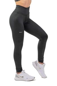 nebbia python snakeskin high-waist leggings 407 black