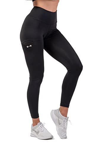 NEBBIA Active High-Waist Smart Pocket Leggings 402 Black