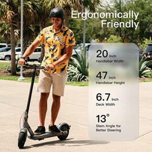 Blutron One S40 Electric Scooter, 700W Peak Power Motor, Impressive 25 Mile Range, 20 Mph, Dual Brakes & Suspension, 10'' Pneumatic Tires, Cruise Control, Foldable and Fast Charging Scooter