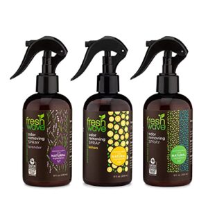 fresh wave odor removing sprays bundle: (3) 8 fl. oz. sprays - lavender, lemon, original