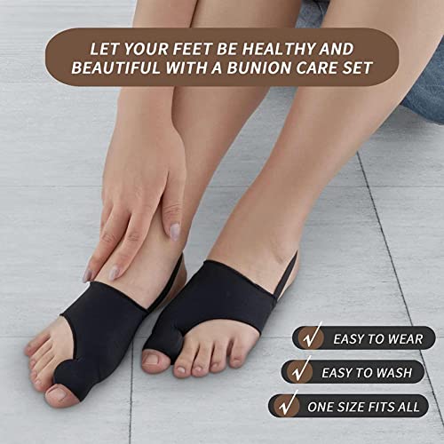 Havamoasa Bunion Corrector Orthopedic Bunion Splint Big Toe Separator Pain Relief Big Toe Straightener Pain Relief for Women & Men Day Night Support.