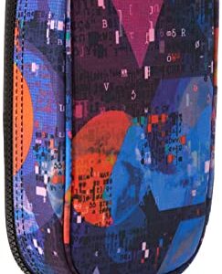 Kipling Womens Women's 50 Pens Case, Accessories, Art Supplies, Makeup, Nylon Travel Organizer Printed Case, Galaxy Illusion, 8.25 L x 4.5 H 2 D US