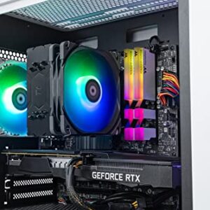 Thermaltake Frostbite 360 Gaming Desktop (AMD Ryzen™ 5 5600X 6-core, ToughRam RGB DDR4 3600Mhz 16GB Memory, NVIDIA® GeForce RTX™ 3060, 1TB NVMe M.2, Win10 Home) D1FB-B550-360-LCS,White