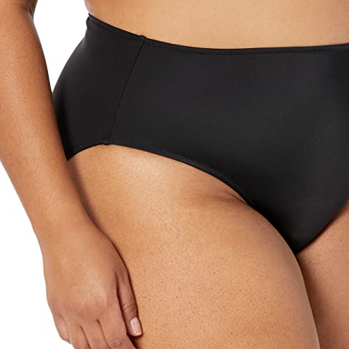 Amazon Essentials Women's High Waist Swim Bottom (Available in Plus Size), Washed Black, Small