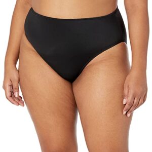 Amazon Essentials Women's High Waist Swim Bottom (Available in Plus Size), Washed Black, Small