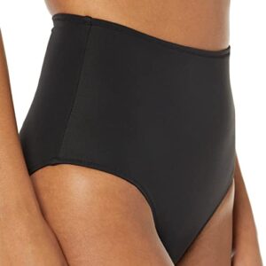 Amazon Essentials Women's High Waist Swim Bottom (Available in Plus Size), Washed Black, Small