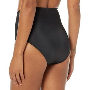 Amazon Essentials Women's High Waist Swim Bottom (Available in Plus Size), Washed Black, Small